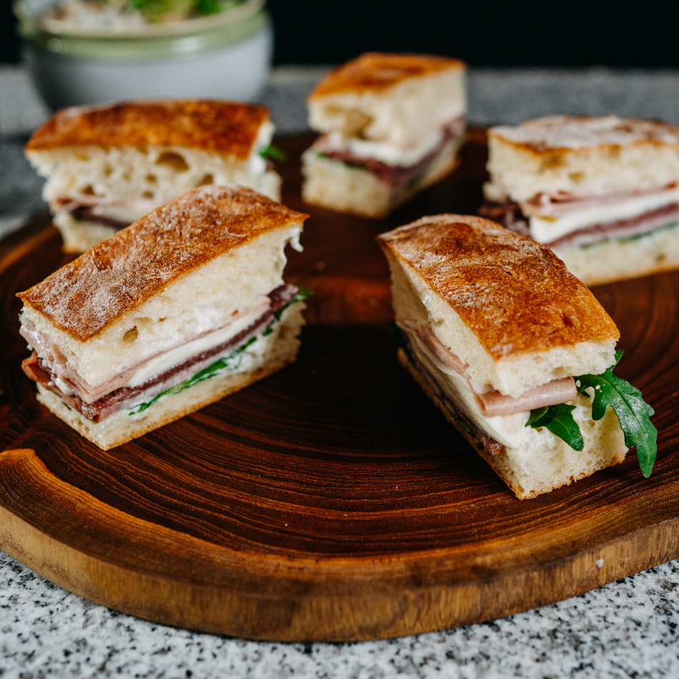 Classic Italian Ham & Cheese Pressed Sandwich - Vivre Group